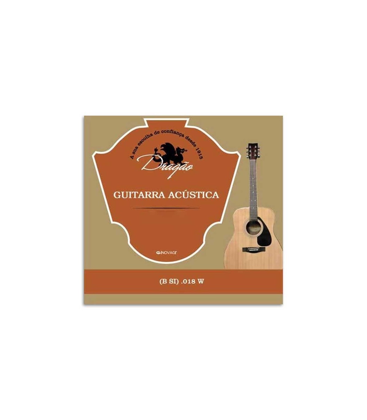 Dragão 813 Viola Superior Bass Steel 018 2nd B Button | String