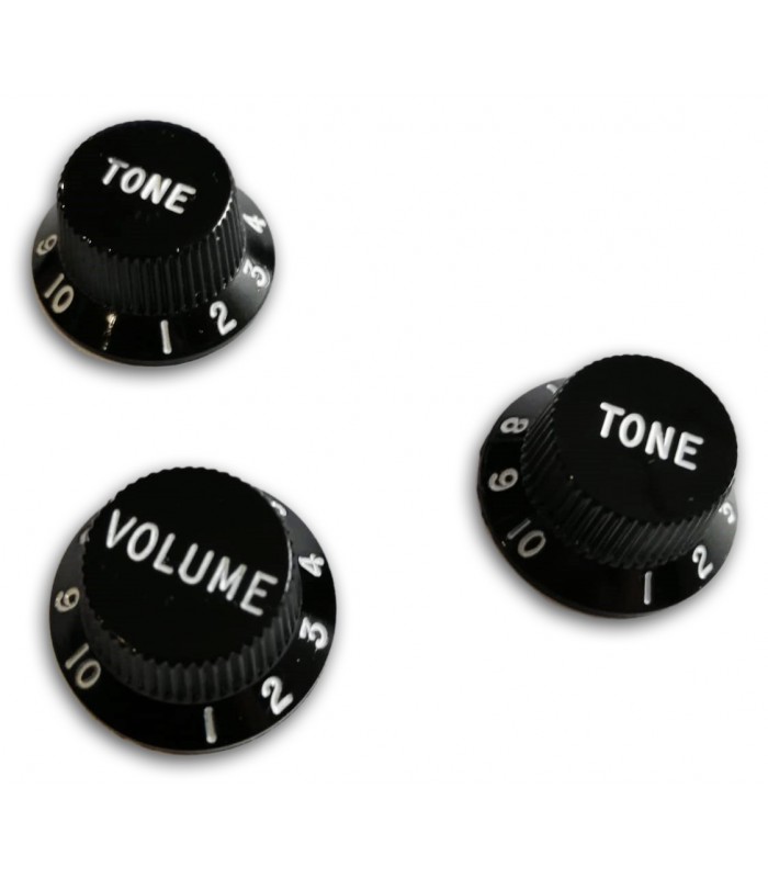 Fender Potentiometer Covers Black | Potentiometers | Salão Musical