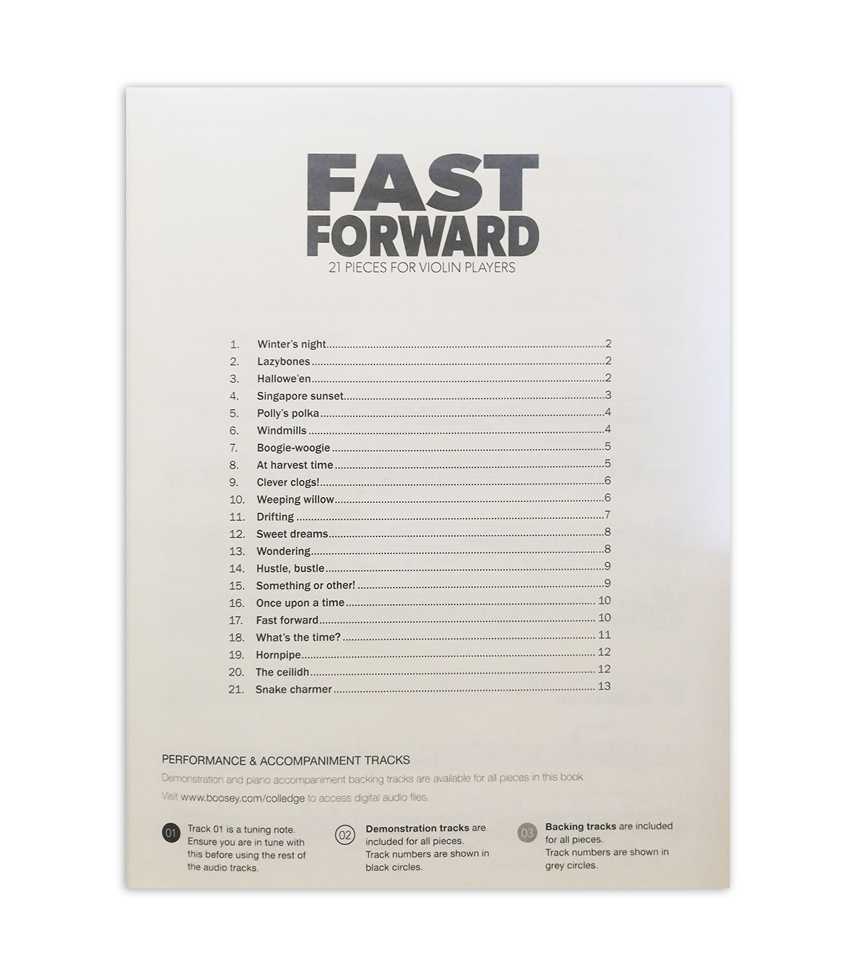 Colledge Fast Forward Violino CD | Método violino | Salão Musical